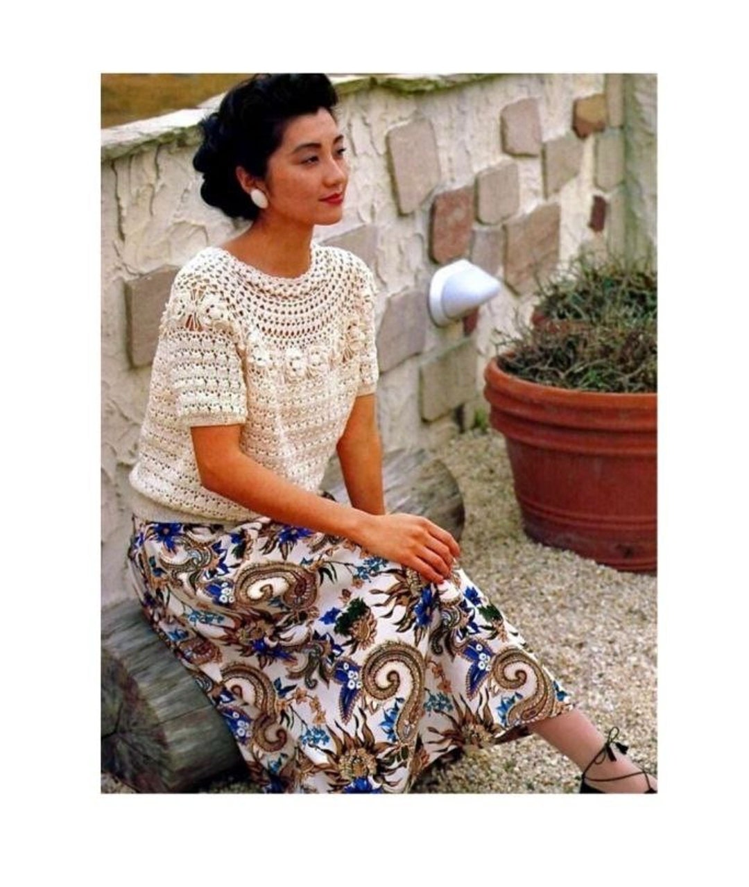 Crochet Blouse, Blouse Crochet Pattern, Lace Sweater Crochet Pdf - Etsy