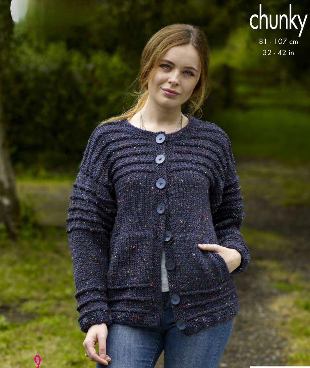 Cardigan Knitting Pattern Sweater Long Cropped Cardigan Women Ladies ...