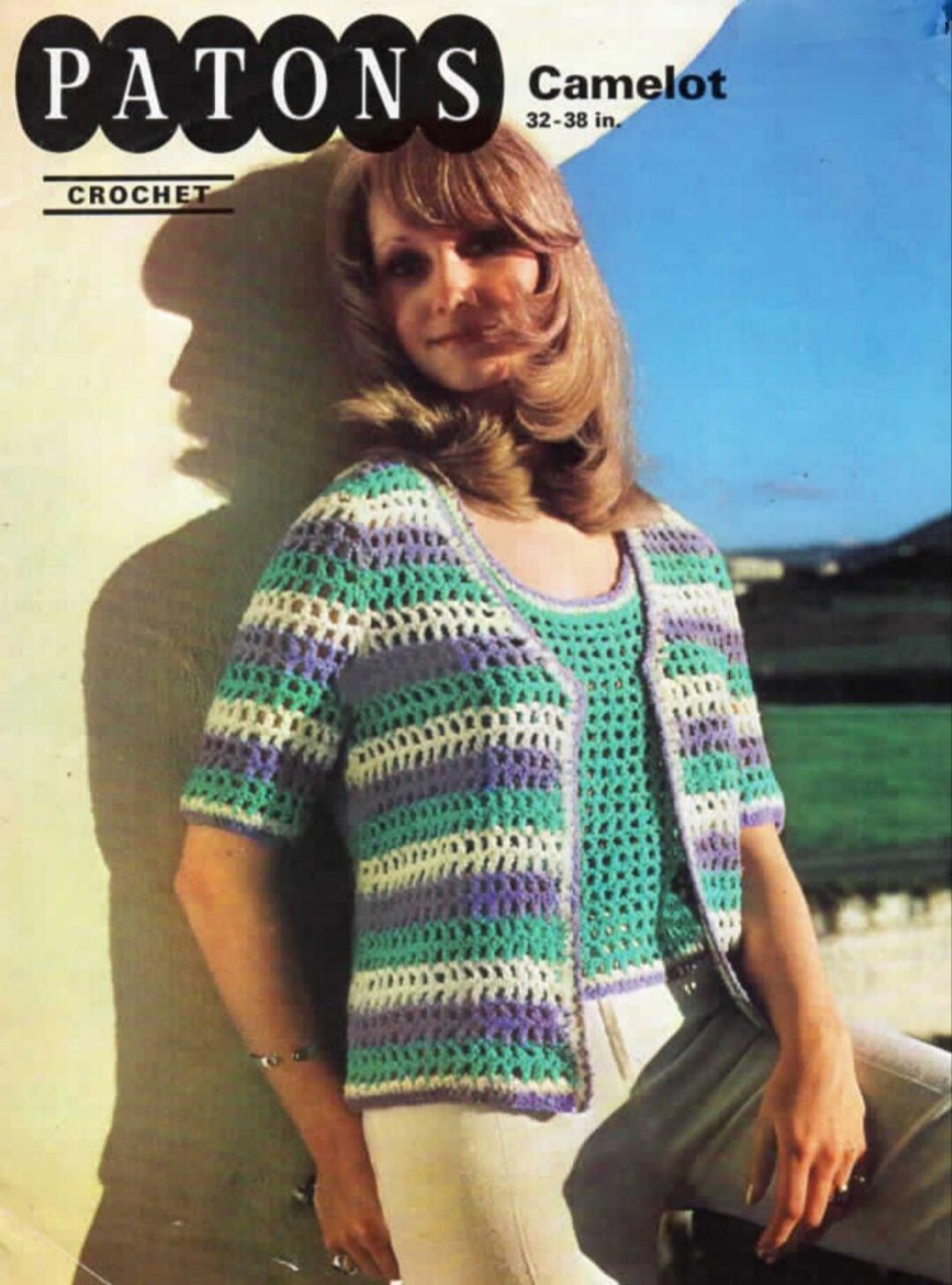 Crochet Cardigan Top Pattern , Mesh Top Cardigan ,crochet Women Jacket ...