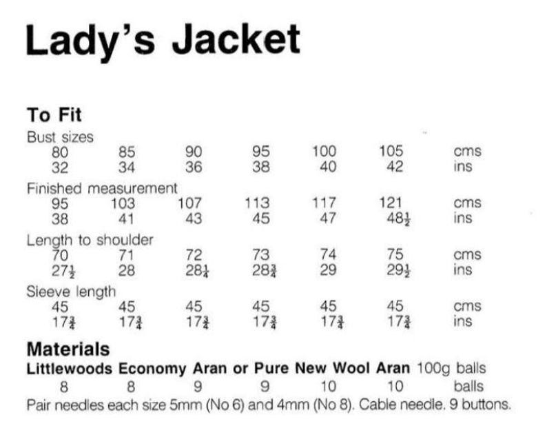 Cable Aran Cardigan Knitting Pattern: Women's Jacket (PDF Download) - Etsy
