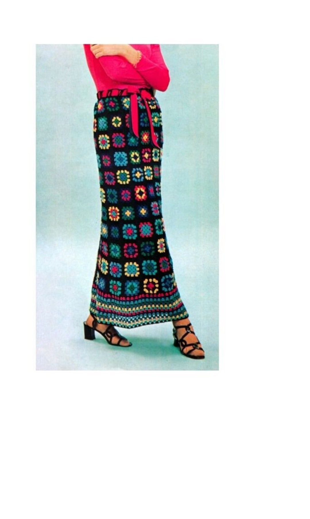 Crochet Skirt Pattern, Long Crochet Skirt, Crochet Patterns, Granny ...