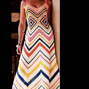 Dress Crochet Pattern Long Dress Crochet Easy Dress Pattern Womens PDF ...