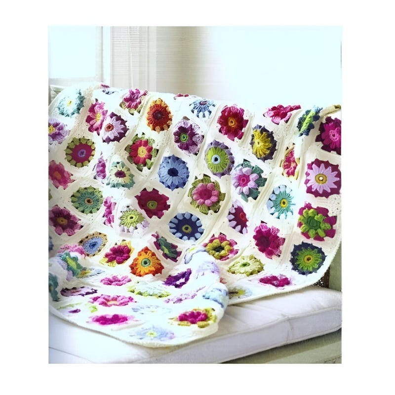 Daisy Crochet Blanket - Etsy