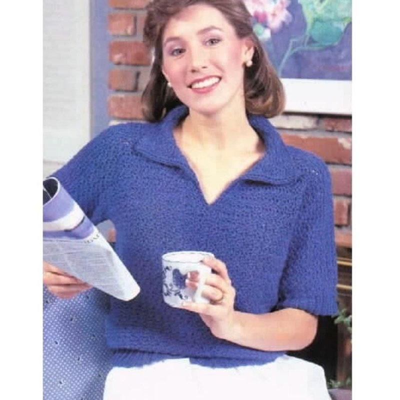 Crochet Polo Shirt Pattern - Etsy