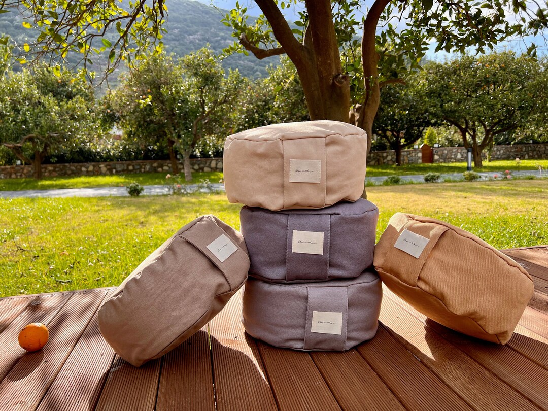 Cotton Meditation Cushion Cover With Zipper, Floor Cushion Cover Set ...