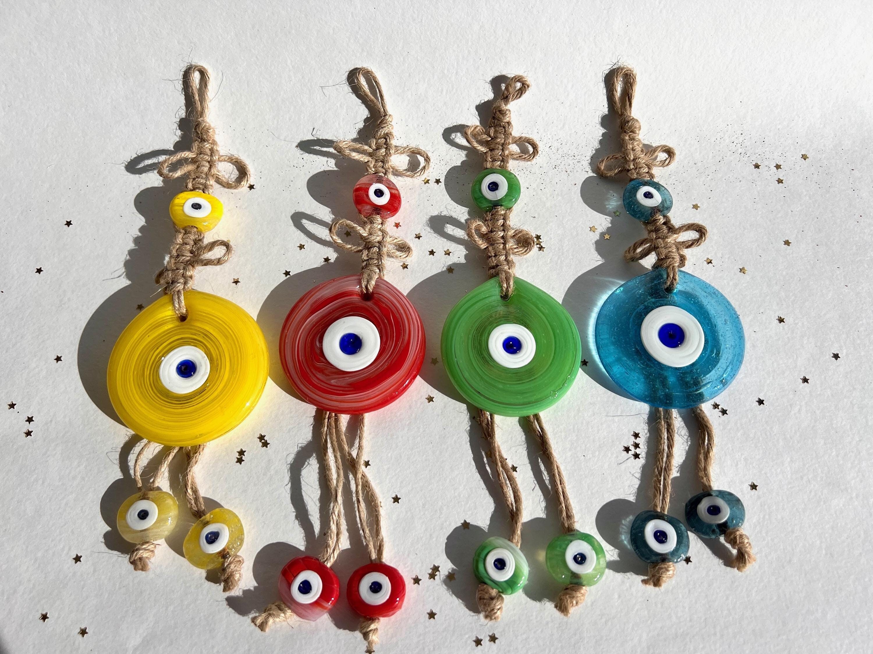 Evil Eye Wall Hanging, House Protection, Protection Charm, Glass Evil ...