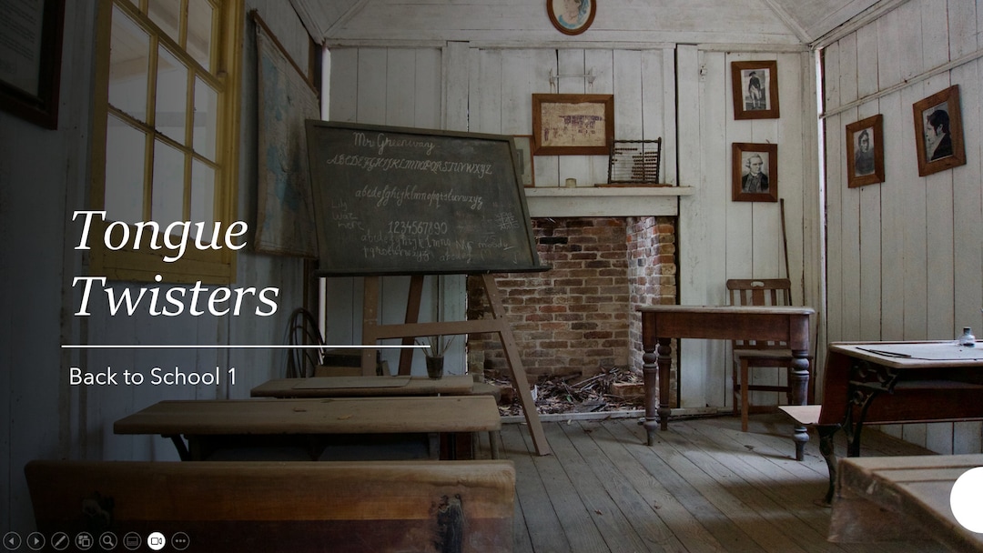 Powerpoint Tongue Twisters -back to School - Etsy