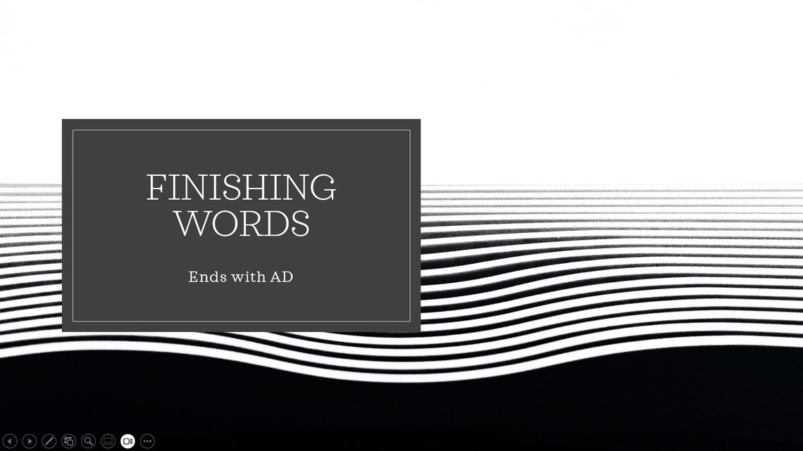 Easy Powerpoint Based Game for Senior Activity Programs - Finish Words ...
