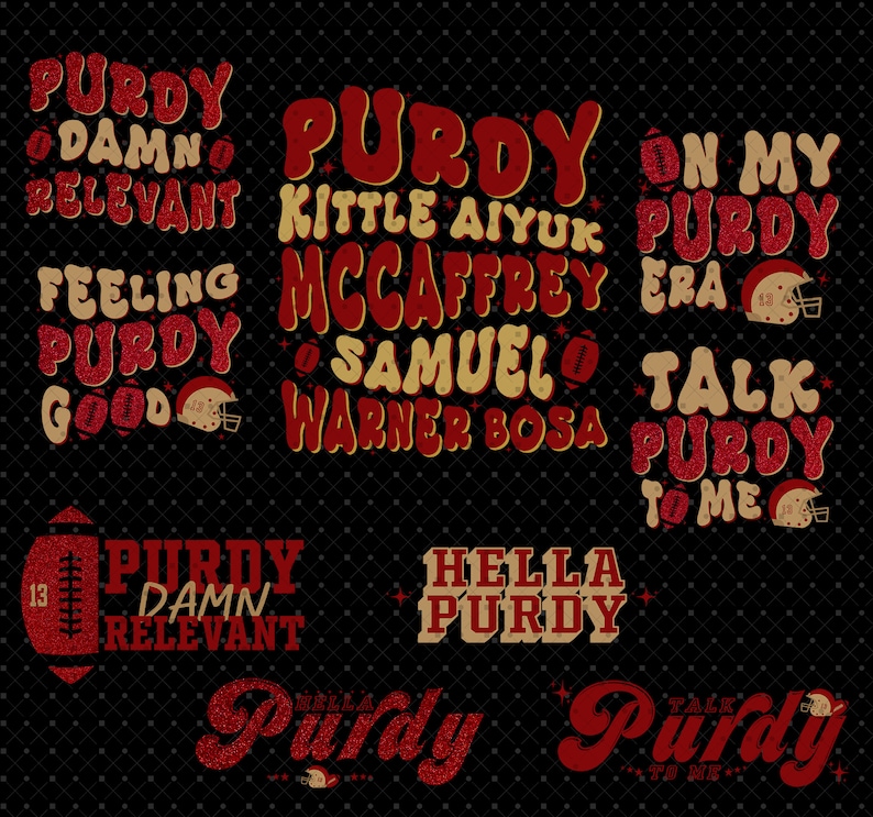 Talk Purdy to Me PNG, San Francisco Football PNG - Etsy