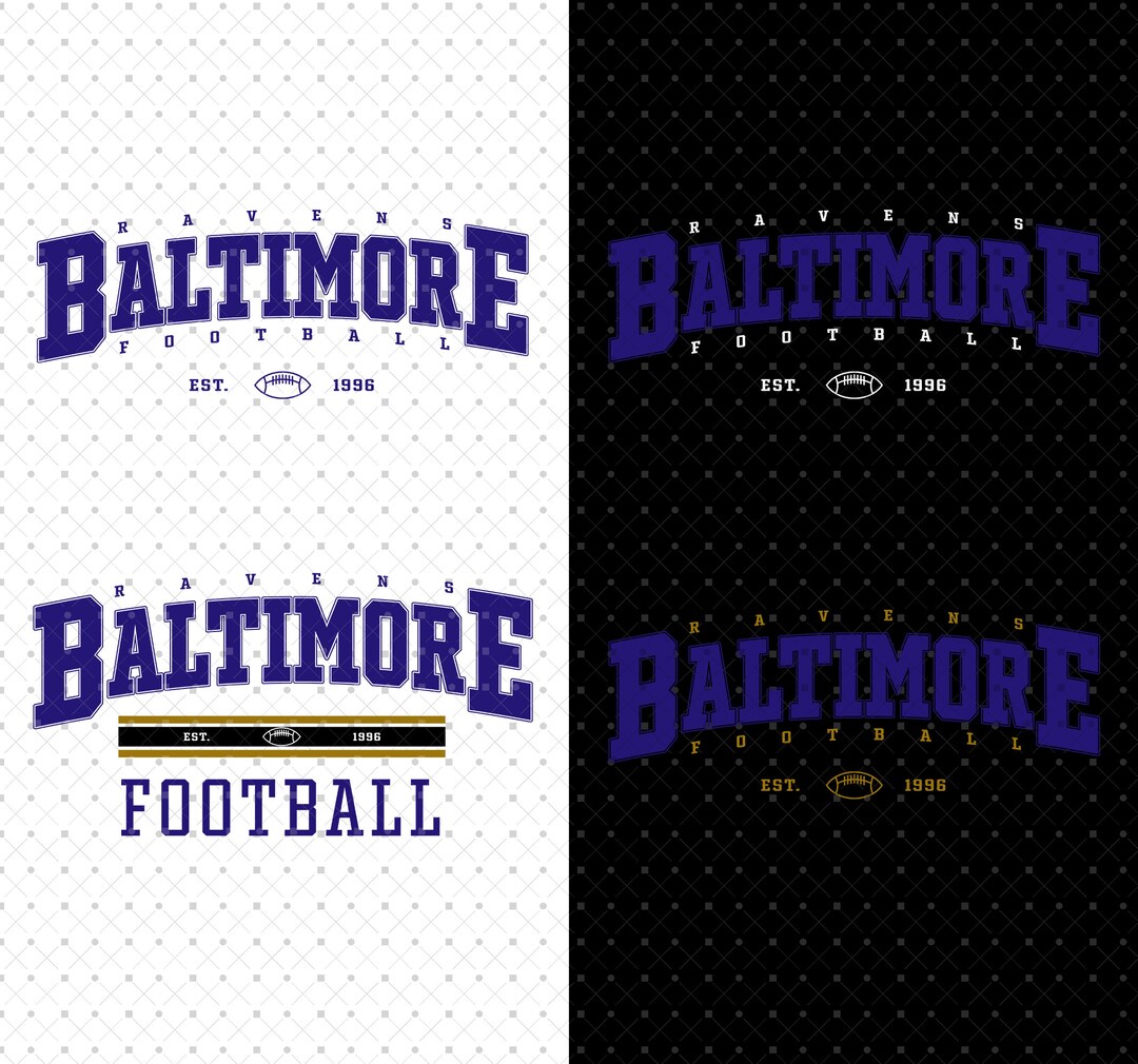 Baltimore Football PNG, Football Team PNG - Etsy