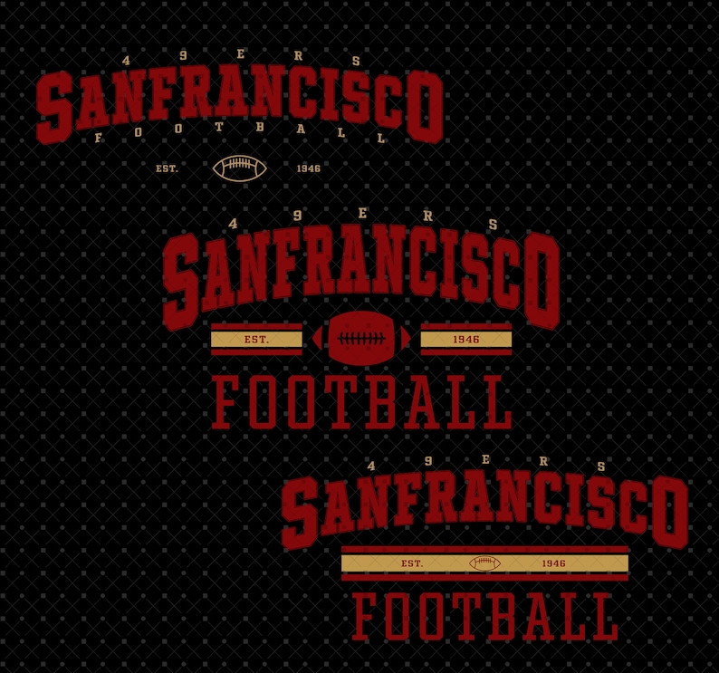 San Francisco PNG, Football PNG - Etsy