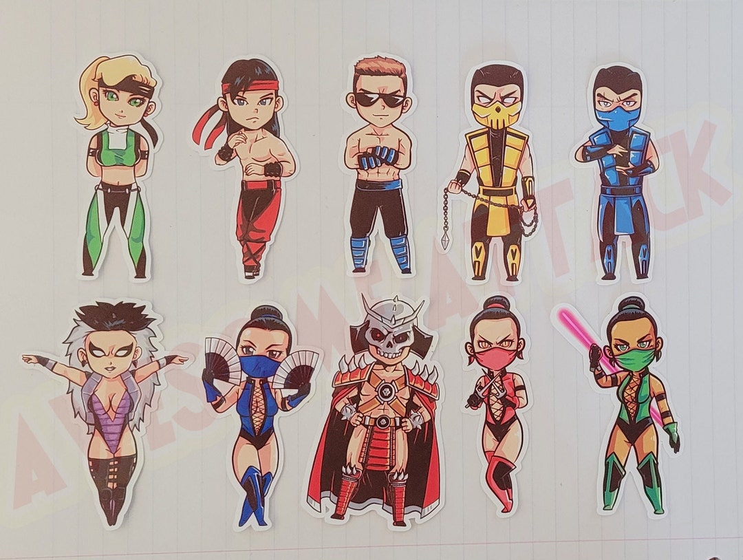 Mortal Combat Vol. 1 Vinyl Stickers - Etsy