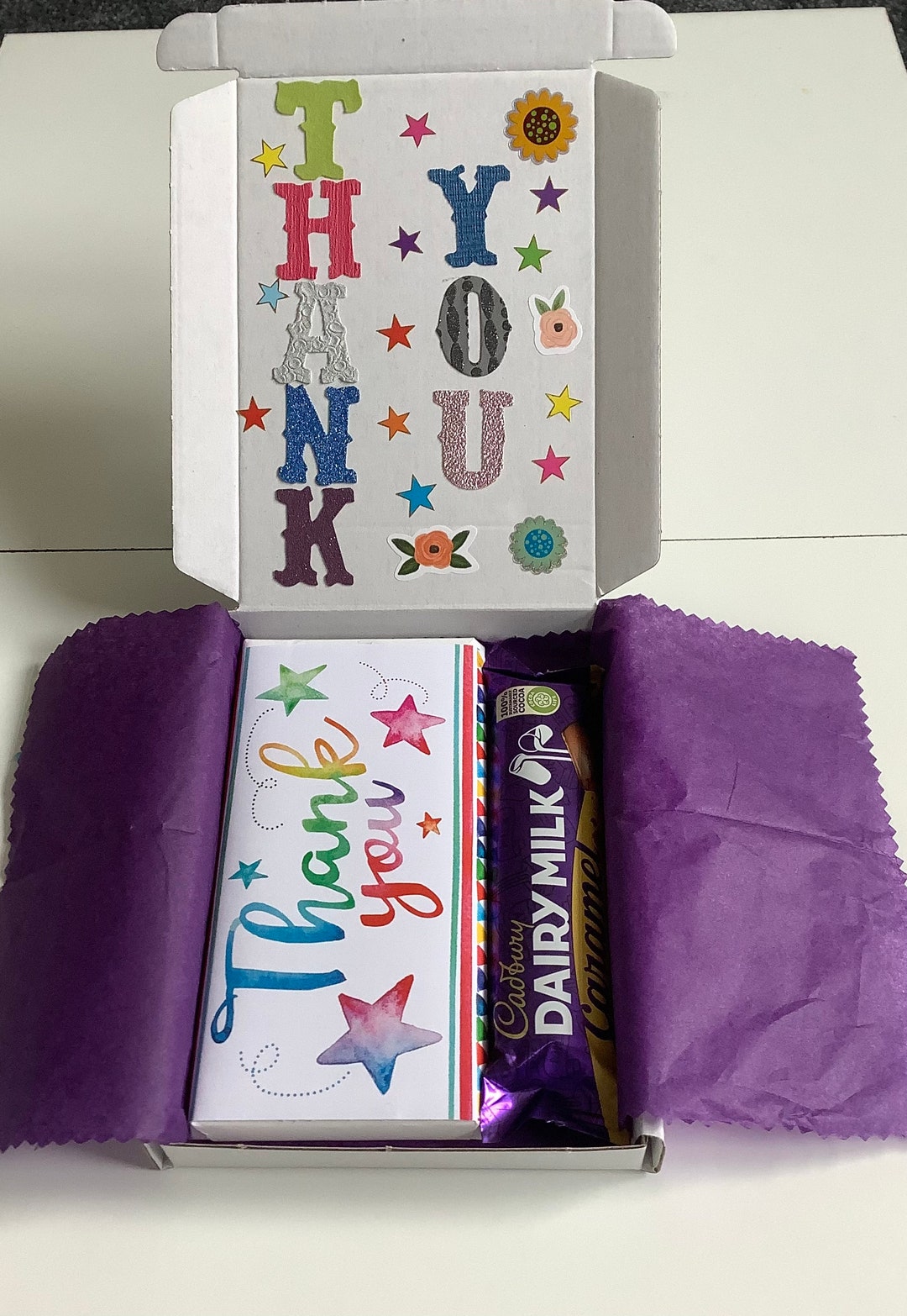 Thank You Letterbox Friendly Gift Box - Etsy