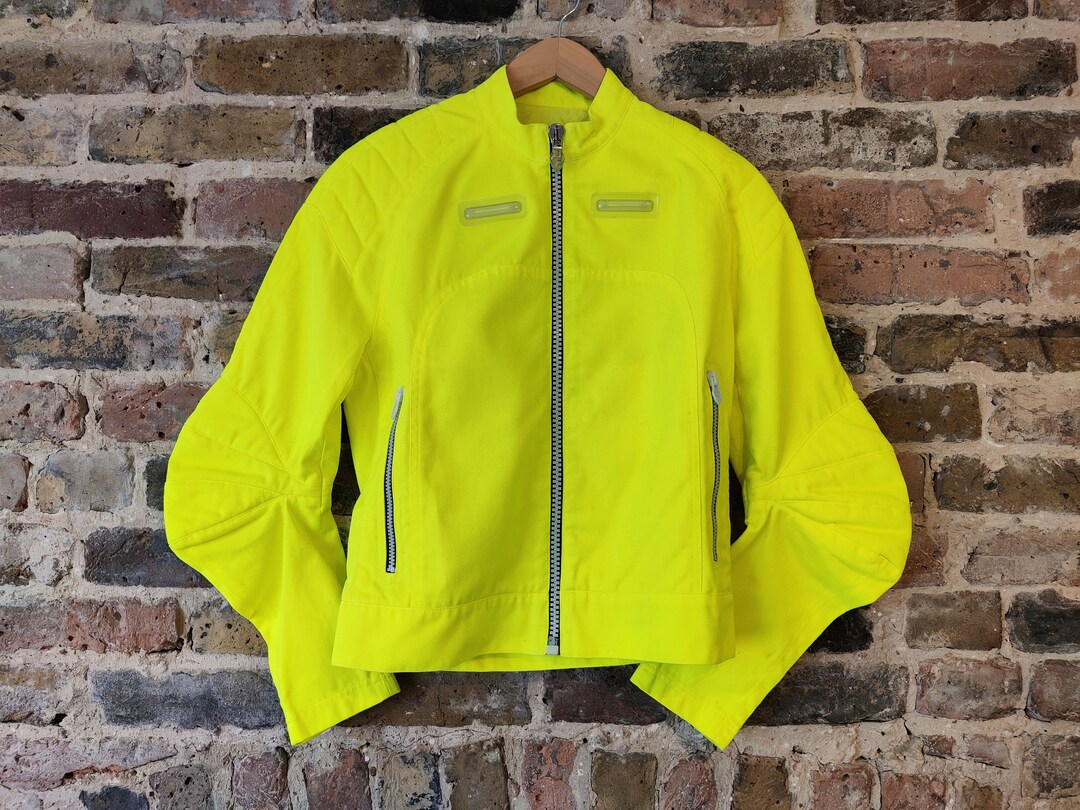 Vintage Y2K Cyberdog Neon Yellow Armour Sculptural Rave Cyber Goth ...