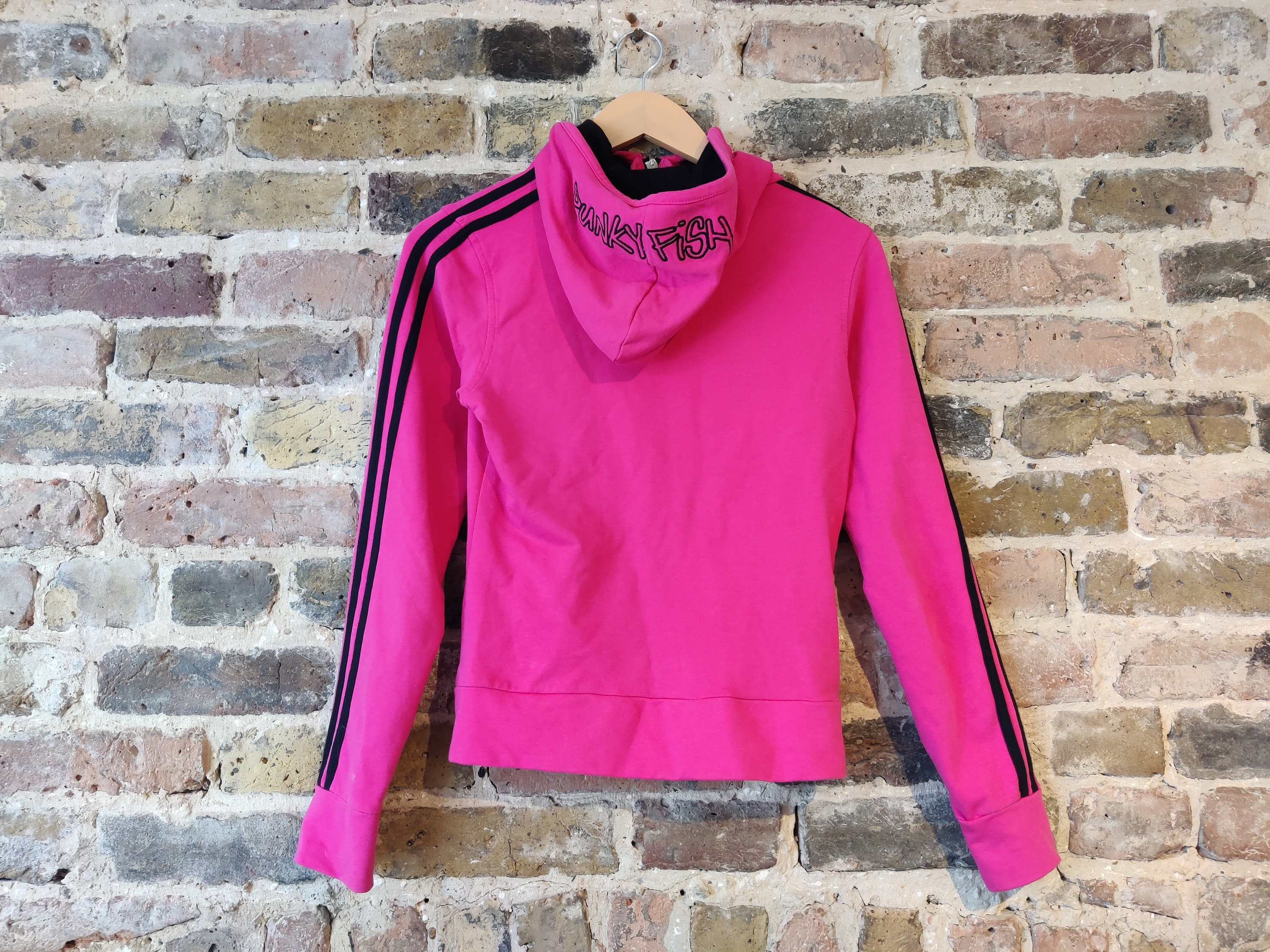 Punkyfish Pink Hoodie Stripe Embroidered Jacket - Etsy