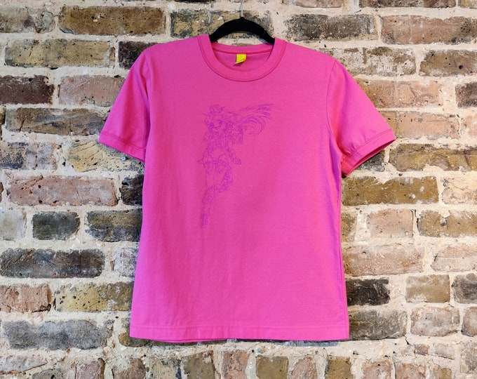 Old School Cyberdog Pink Cotton Anime Girl T Shirt Cyber Goth Medium - Etsy