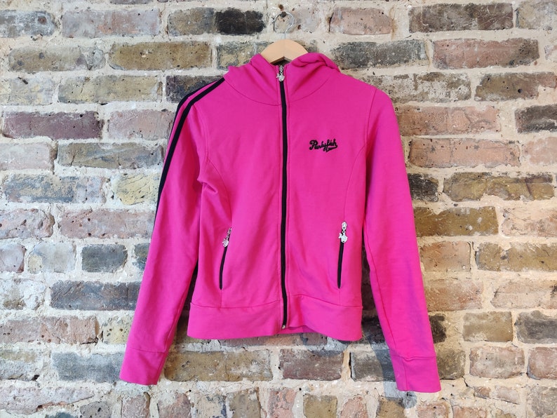 Punkyfish Pink Hoodie Stripe Embroidered Jacket - Etsy