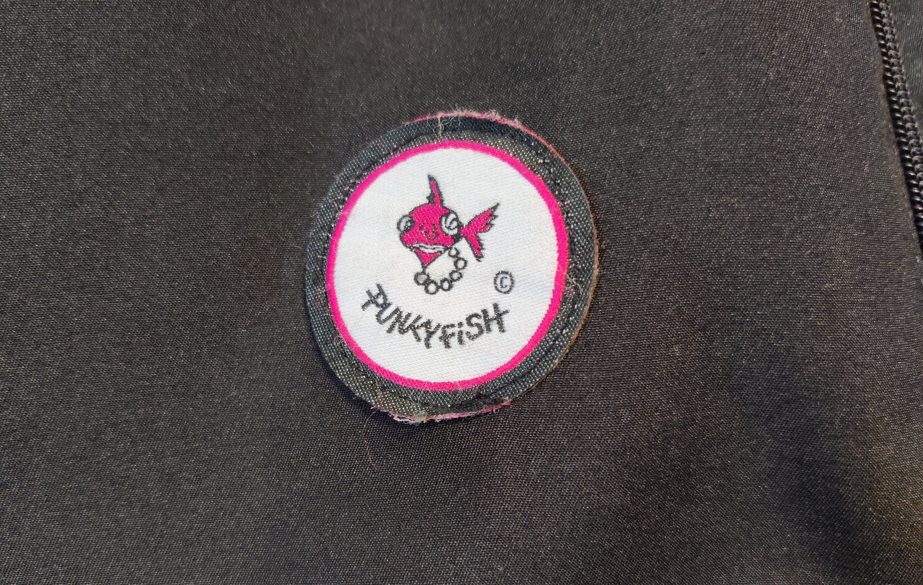 Y2K Early 2000s Punkyfish Black Asymmetric Zip Zipper Cyber Goth Mini ...