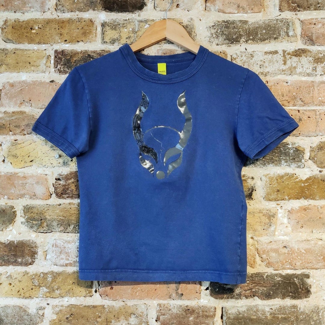 Classic 2000s Cyberdog Blue Reflective UV Reactive Blue T Shirt - Etsy