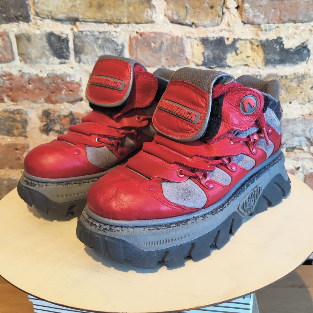 Gordon Jack EU38 Red Cyber Goth Rave Alternative 90s Y2K Vintage ...