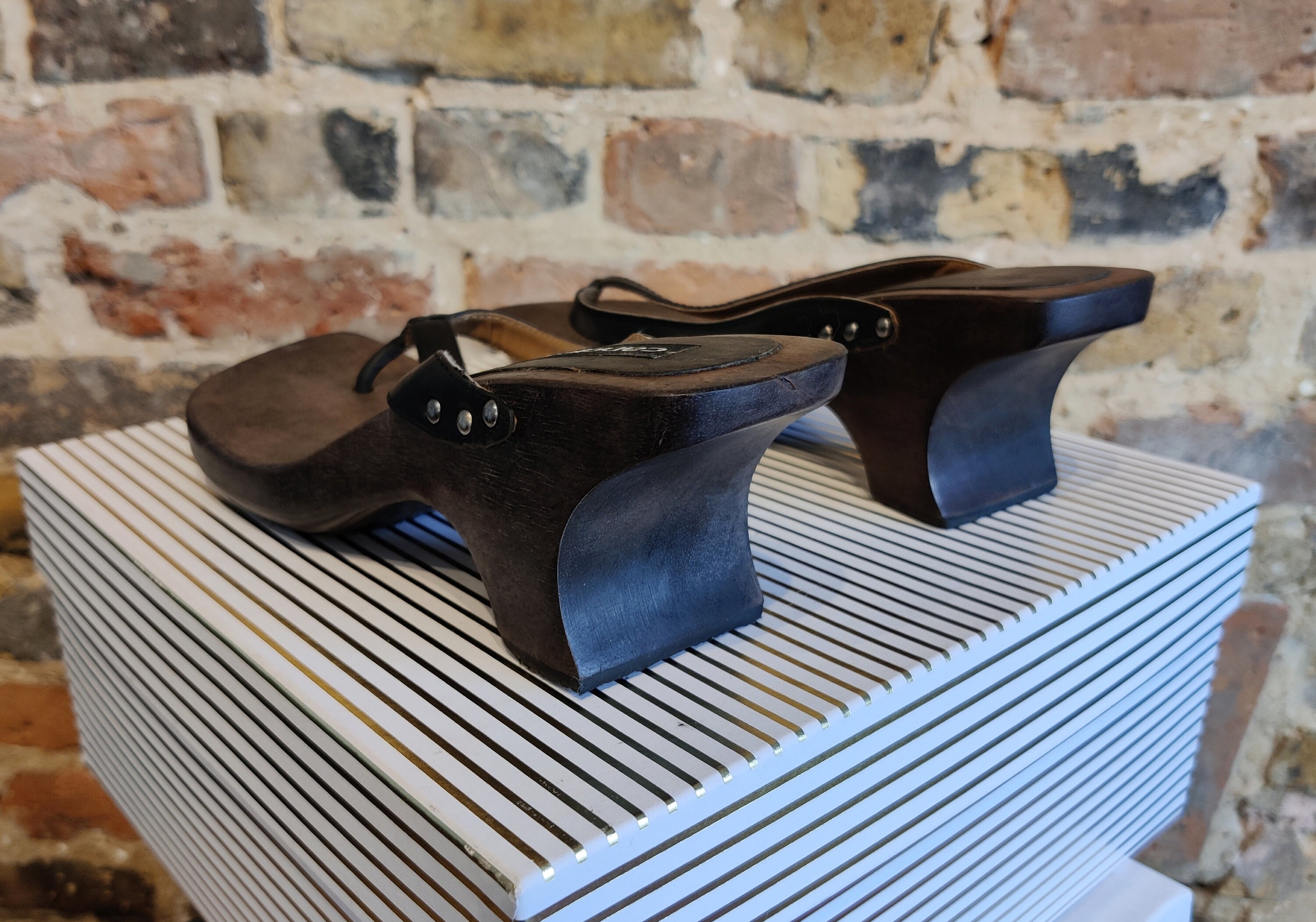 Candie's Vintage 90s Japanese Geta Style Wood Platform - Etsy