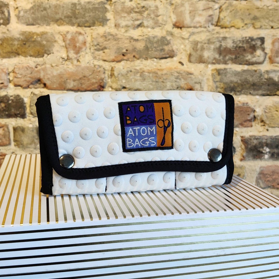 Atom by Grace Barrand White Neoprene Textured Wallet Purse Jewellery ...