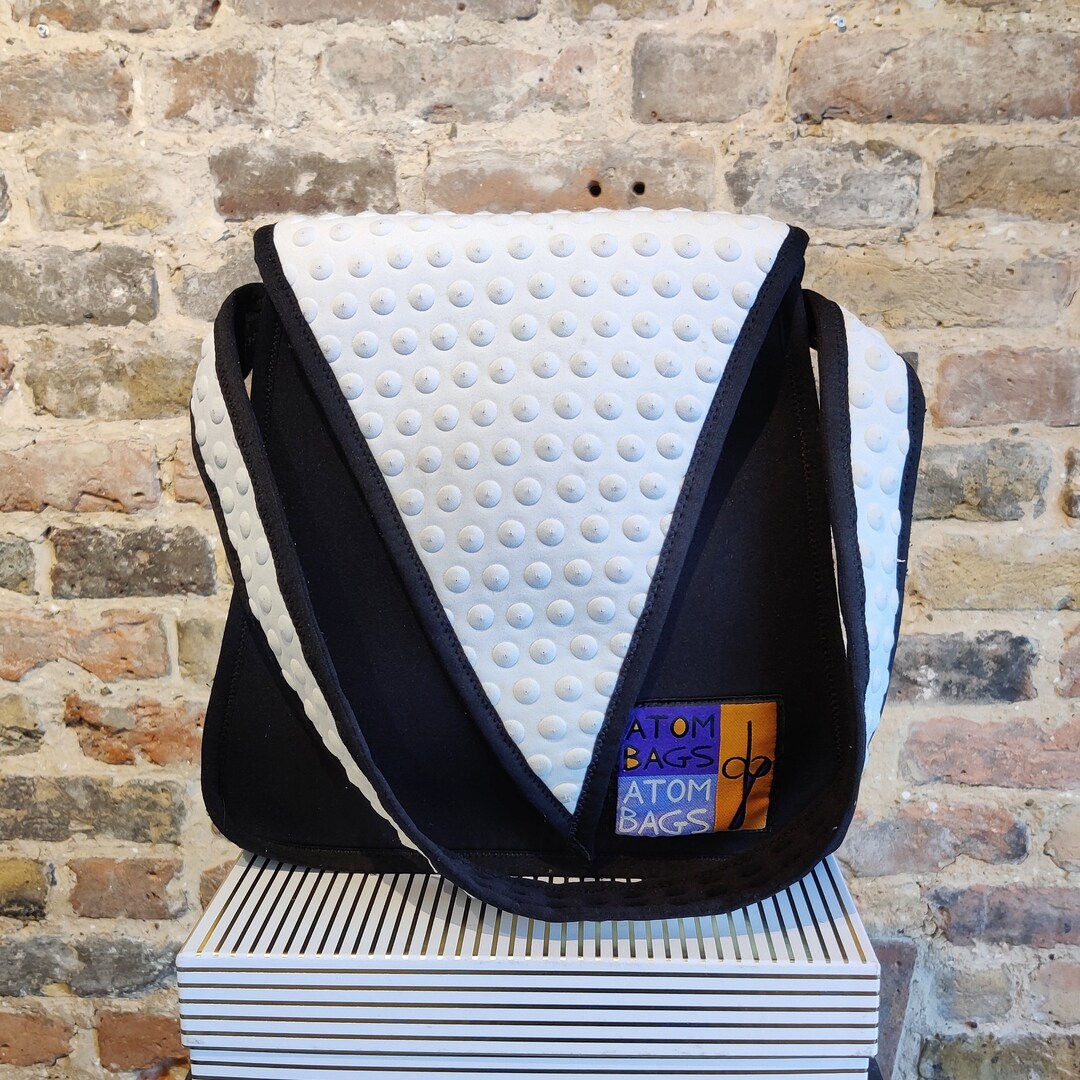 Y2K Atom by Grace Barrand Designs White Black Neoprene Shoulder ...