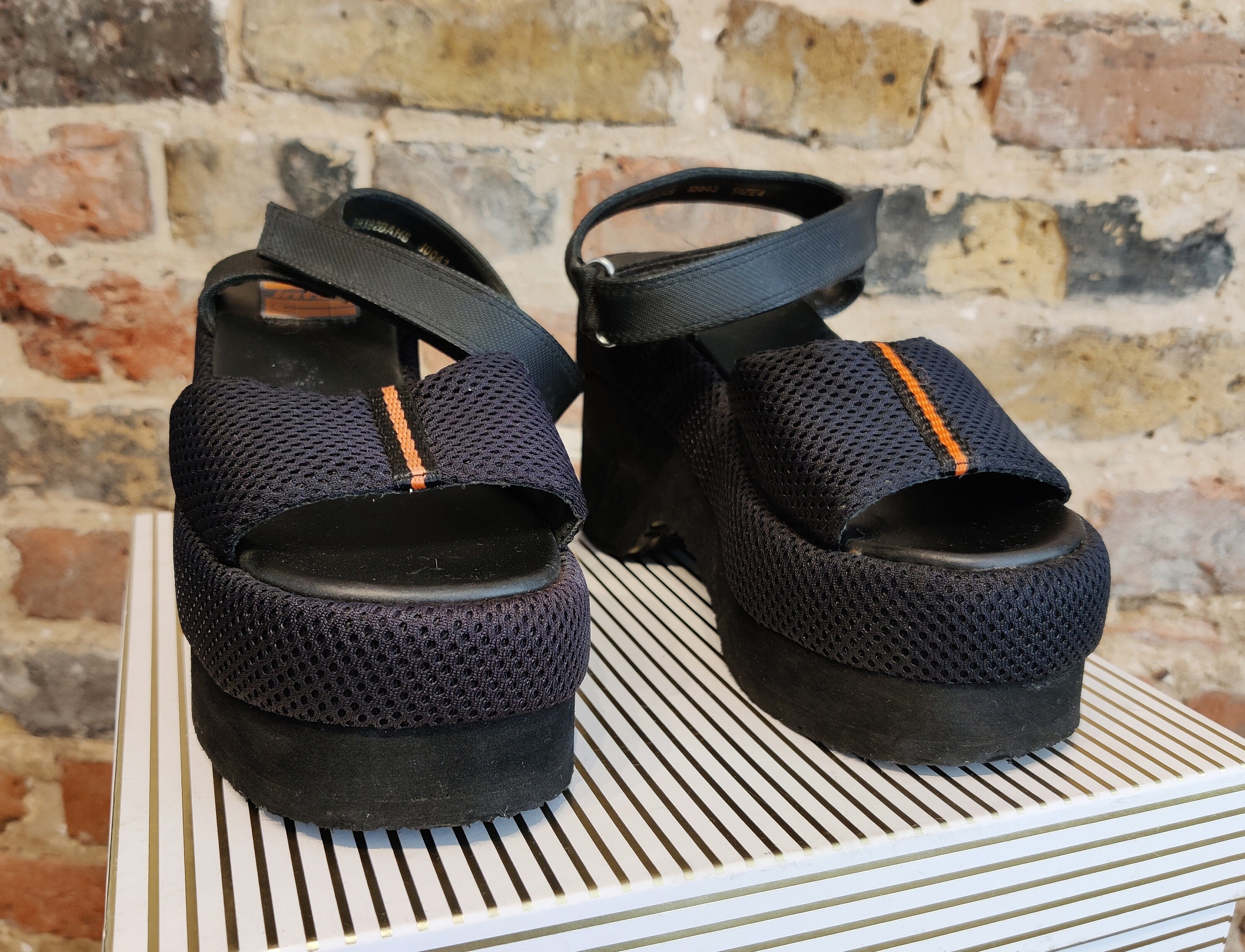 Vintage Y2K Platform Cyber Goth Rave Sandals - Etsy