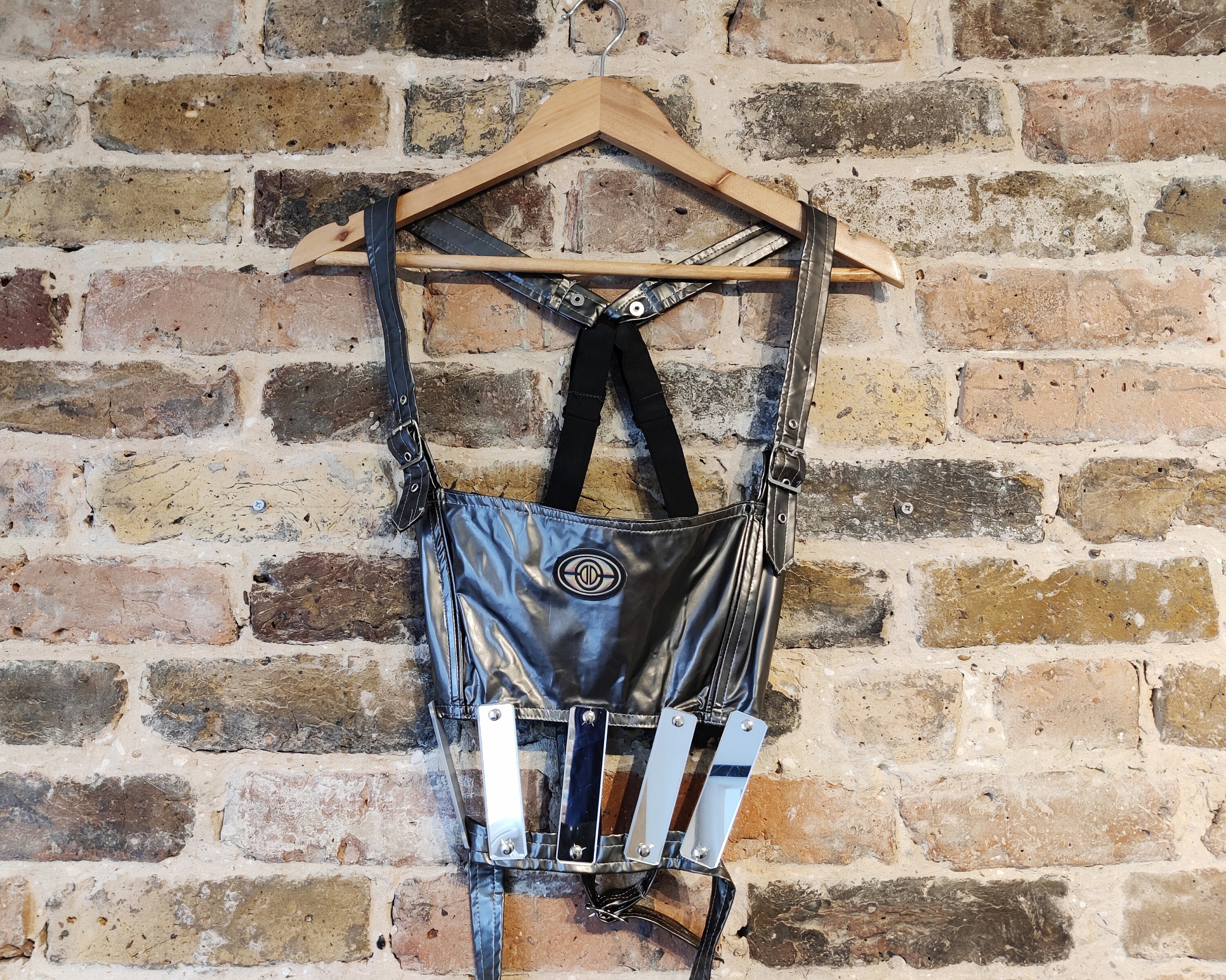 Rare Vintage Y2K Silver PVC Cyber Goth Raver Crop Top With - Etsy