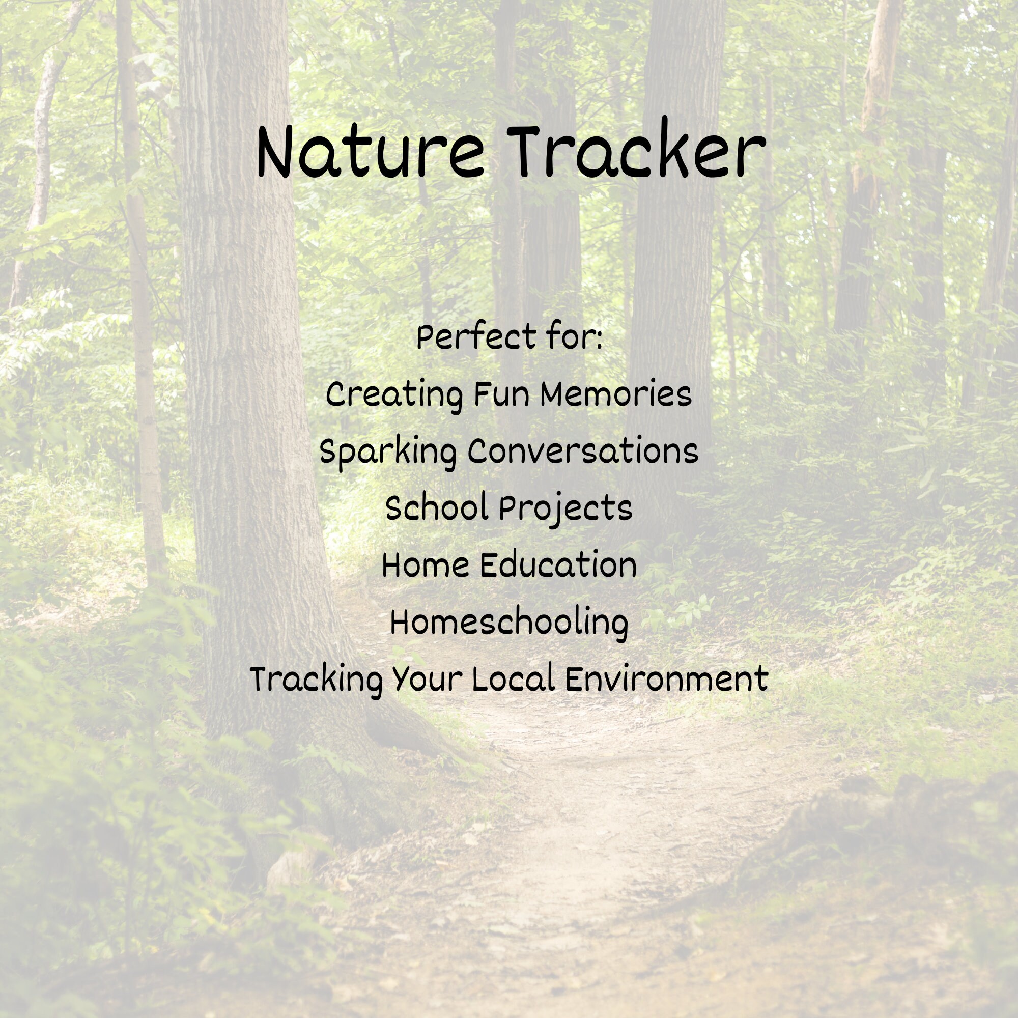 Nature Tracker PDF - Printable Outdoor Adventure Journal - Record ...