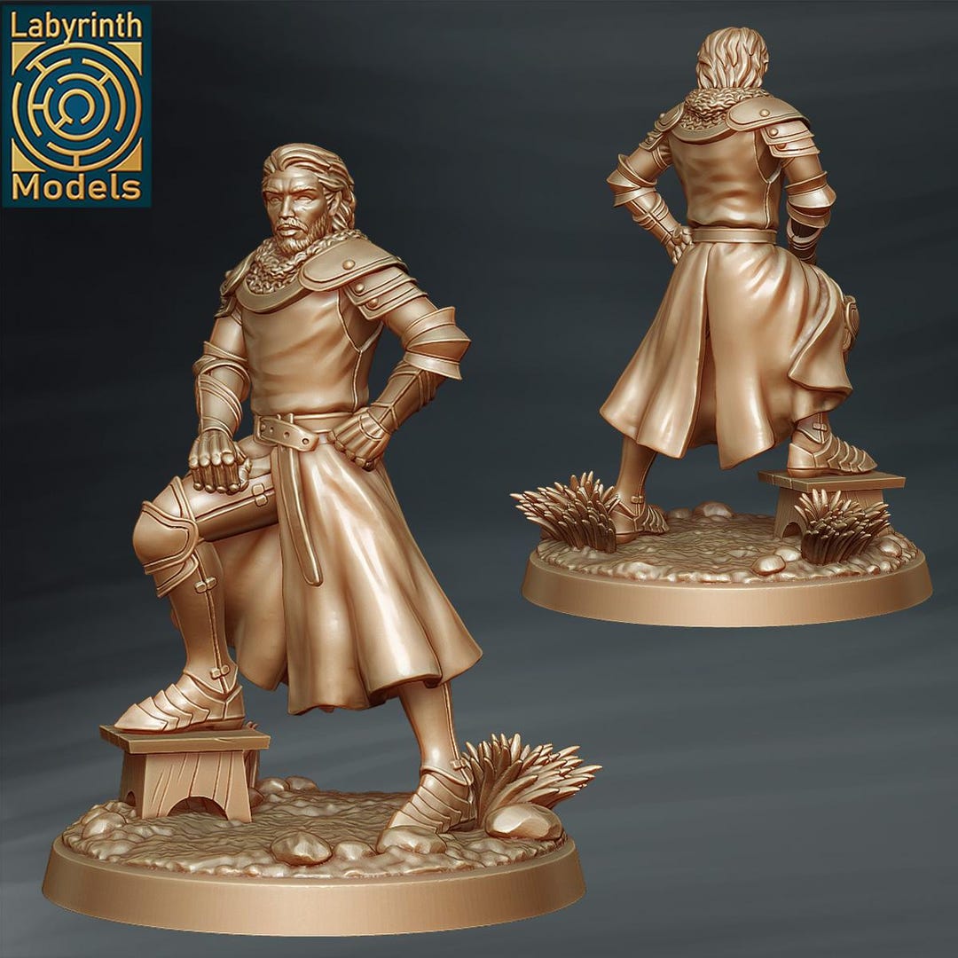Jousting Knights Knight Resting - Individual Miniature - D&D Fantasy ...
