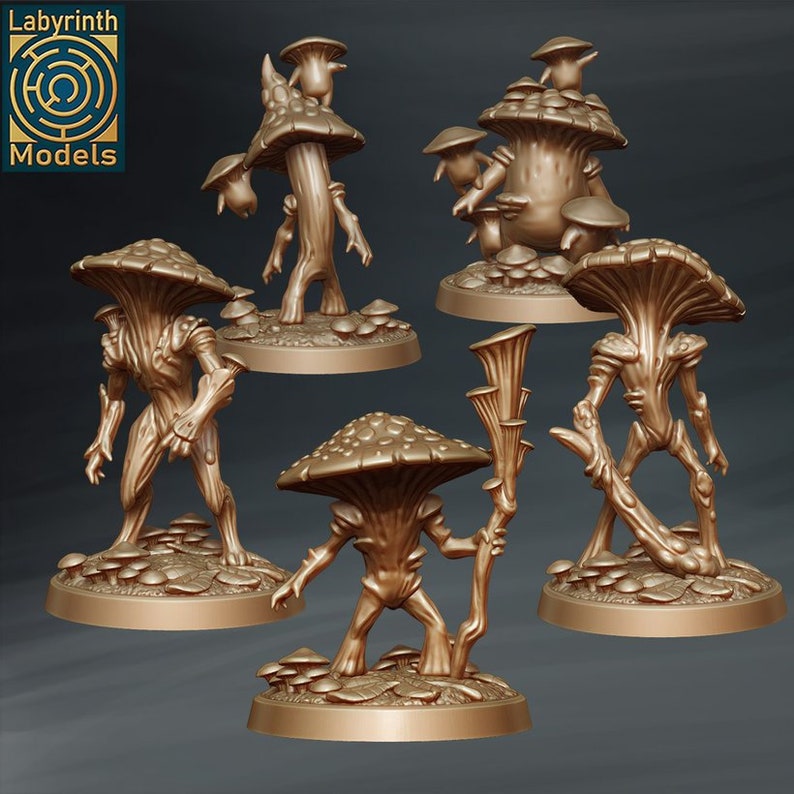 Wood Elf Spirit Spores, Mushroom People, Fungi, Toadstool Unit ...