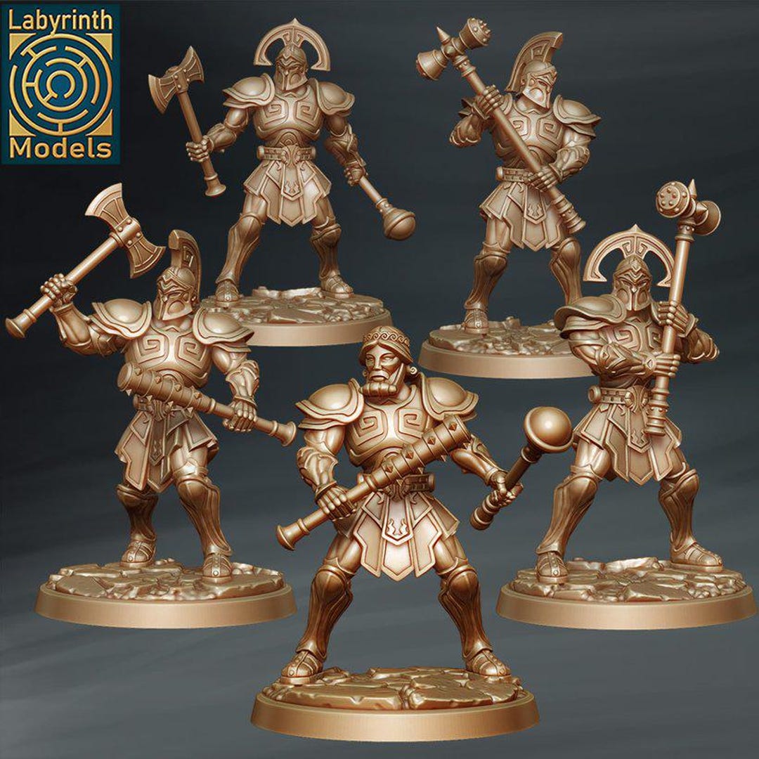 Olympians Hephaestus Automaton - Individual/set of 5 Miniatures - D&D ...