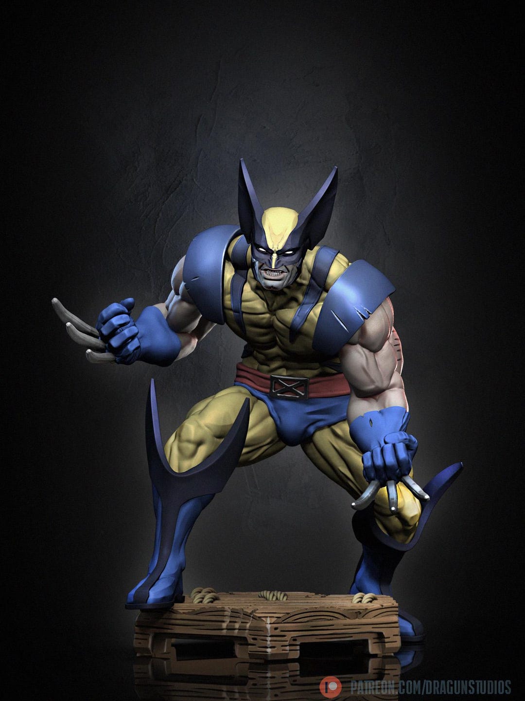 Wolverine Action Pose - Marvel/comic Style Fan Art Dragun Studios ...