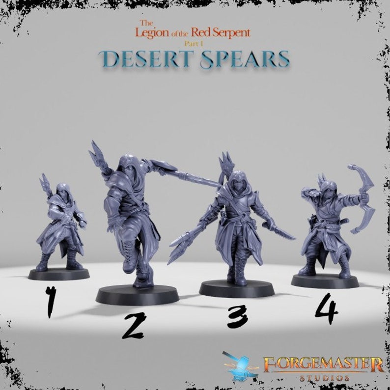 Desert Spears Tribe Champions Legion of the Red Serpent 4 - Etsy