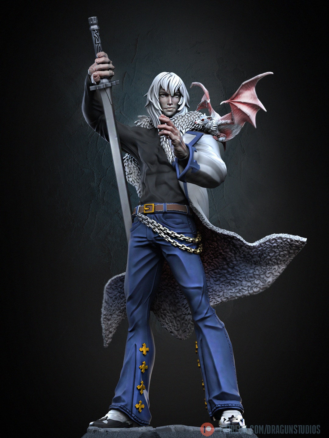 Soma Cruz Fan Art - Dragun Studios - Castlevania Aria of Sorrow Style ...