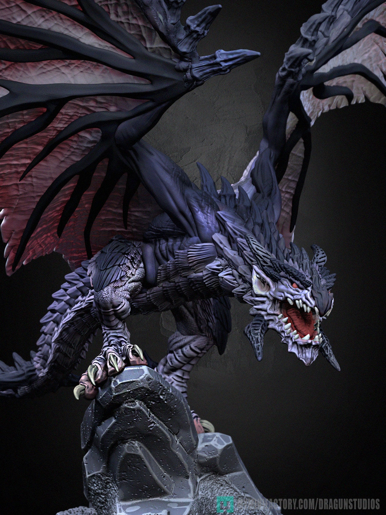 Rathalos Dark Drake - Monster Hunter Fan Art Dragun Studios - Large ...