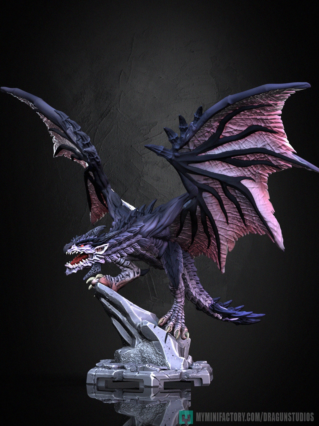 Rathalos Dark Drake - Monster Hunter Fan Art Dragun Studios - Large ...