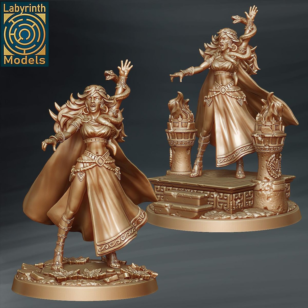 Olympians, Cassandra Miniature - D&D Fantasy RPG - Labyrinth Models ...