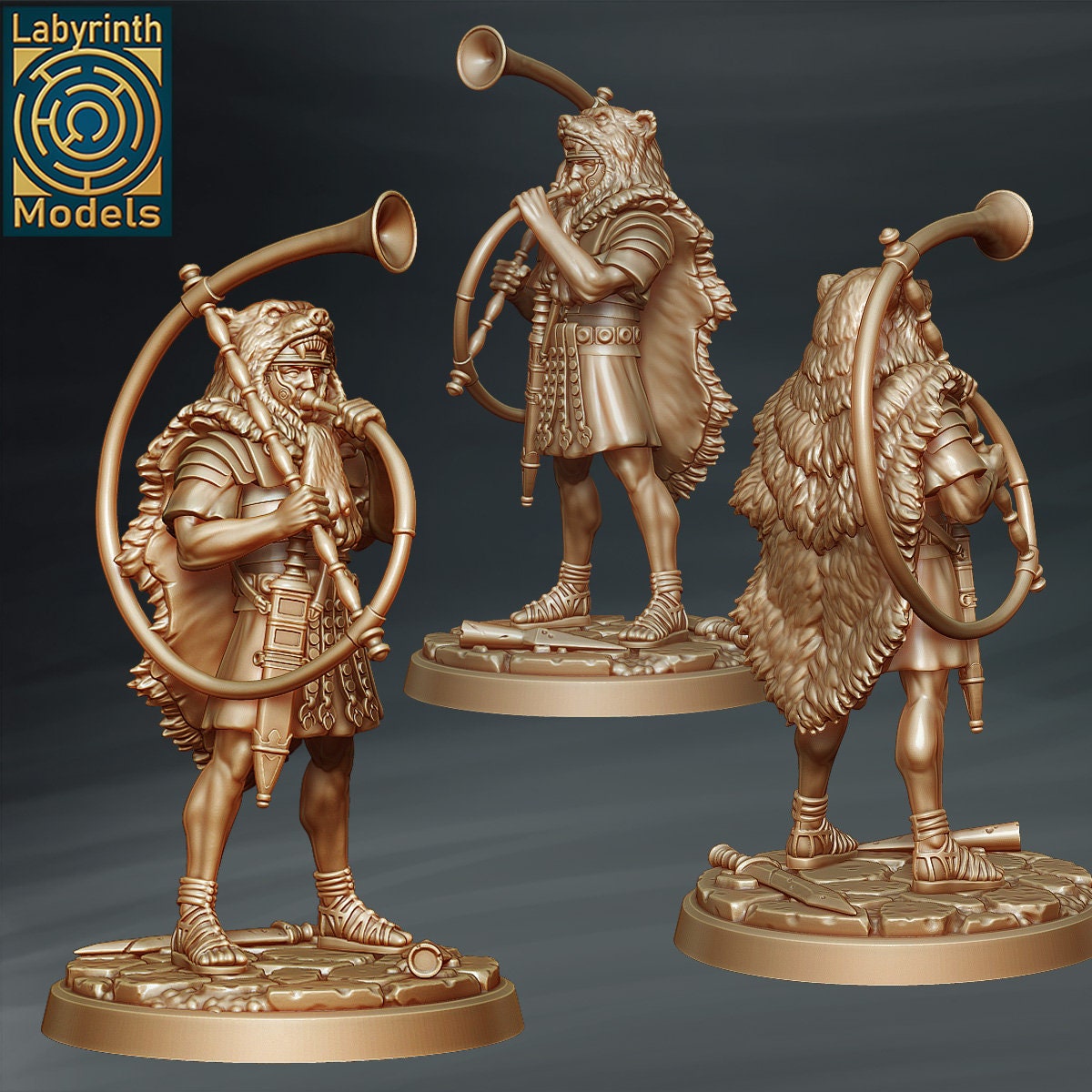 Aquila Empire: Officers - Individual/set of 3 Miniatures - D&D Fantasy ...