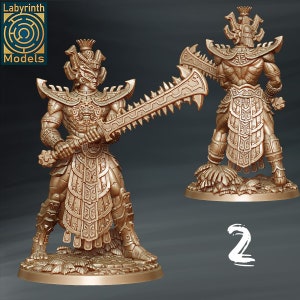 Aztlan Dynasty Stone Guardian Unit - Individual/set of 3 Miniatures - D ...