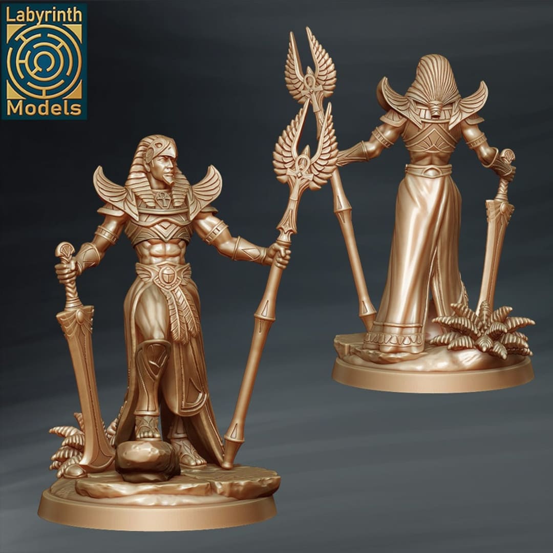 Kingdom of Kemet Priest of Horus Miniature D&D Fantasy RPG - Labyrinth ...
