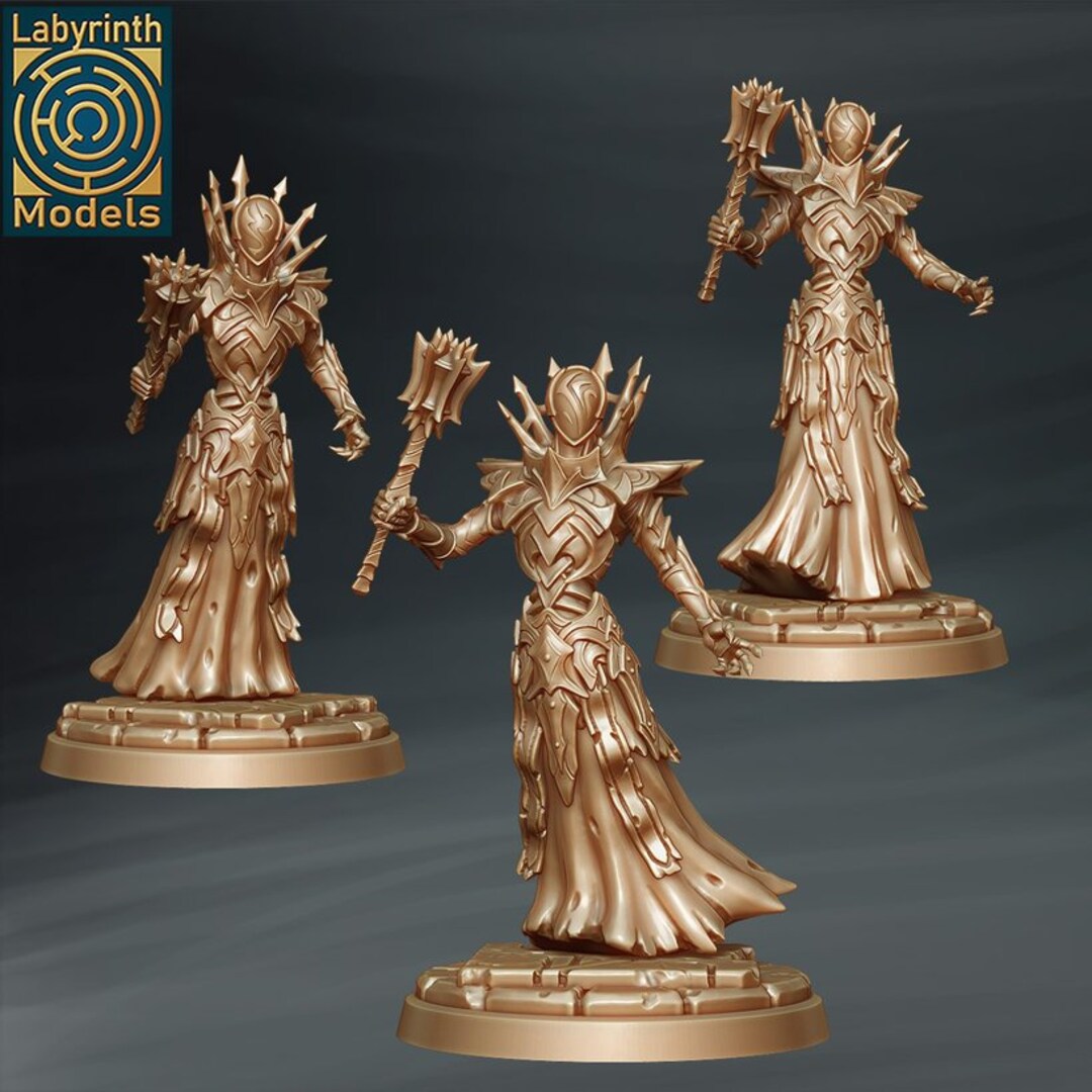 Witch Rune Wraith Unit (3 Miniatures) D&D Fantasy RPG - Labyrinth ...