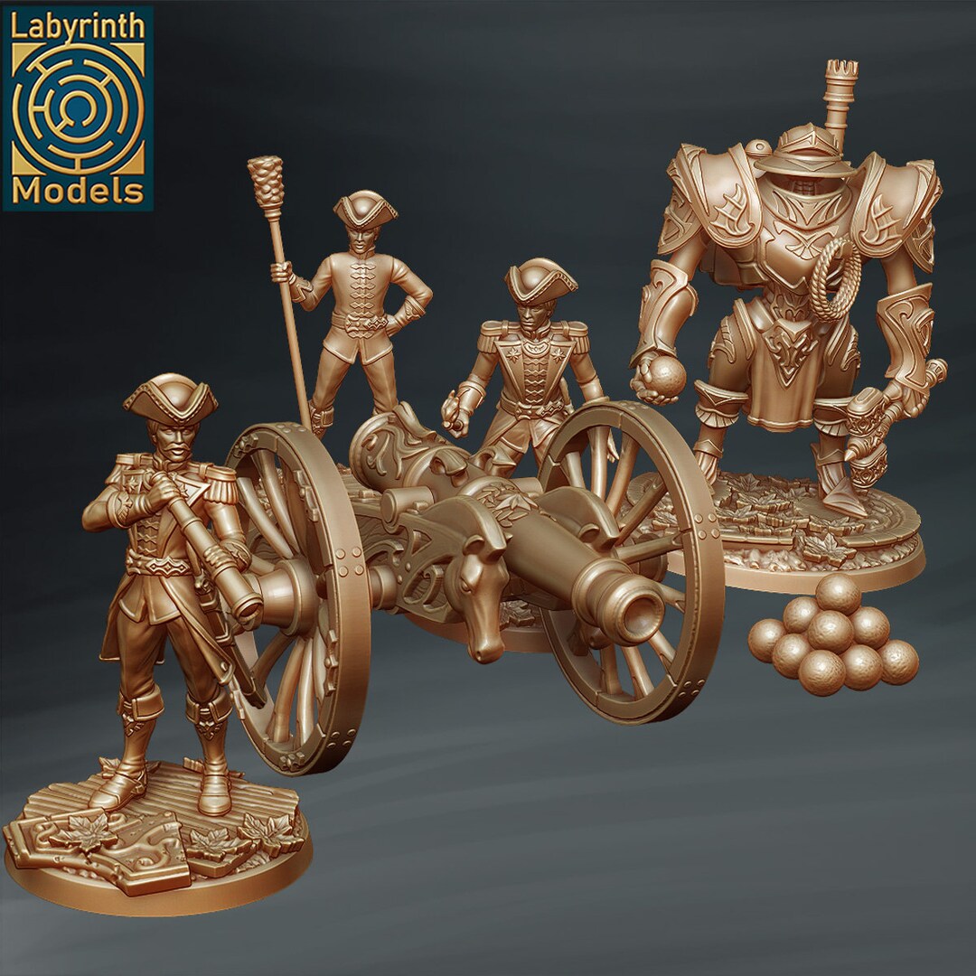 Magitek Empire Artillery Unit - Set of 5 Miniatures D&D Fantasy RPG ...