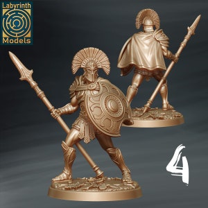 Olympians Warriors of Ares (spartans) Unit - Individual/set of 5 ...