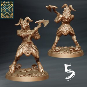 Forest Elves, Wood Elf Faun Unit - Individual/set of 5 Miniatures - D&D ...