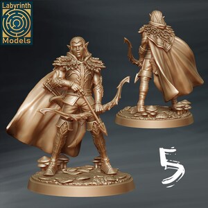 Forest Elves, Wood Elf Rangers Unit - Individual/set of 5 Miniatures ...