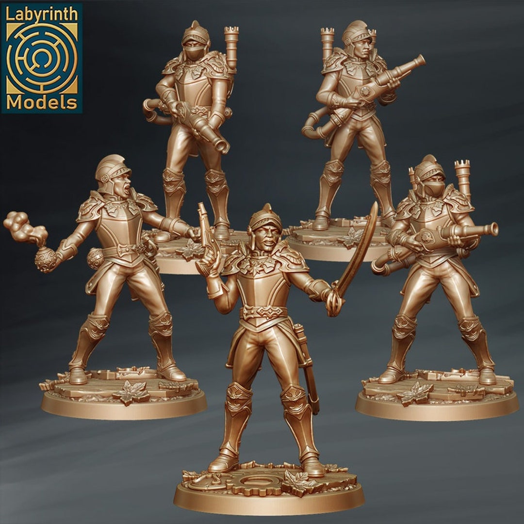 Magitek Empire Grenadier Unit - Individual/set of 5 Miniatures D&D ...