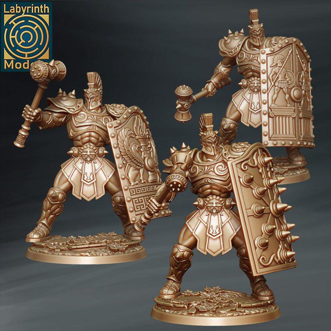 Olympians Hephaestus Colossus Unit - Individual/set of 3 Miniatures - D&D Fantasy RPG ...
