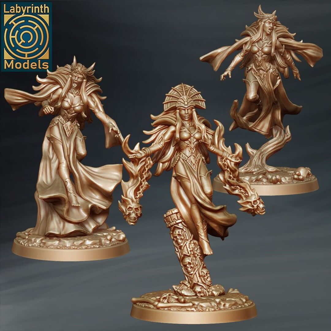 Vampire Kingdom Banshee Unit - Individual/set of 3 Miniatures D&D ...